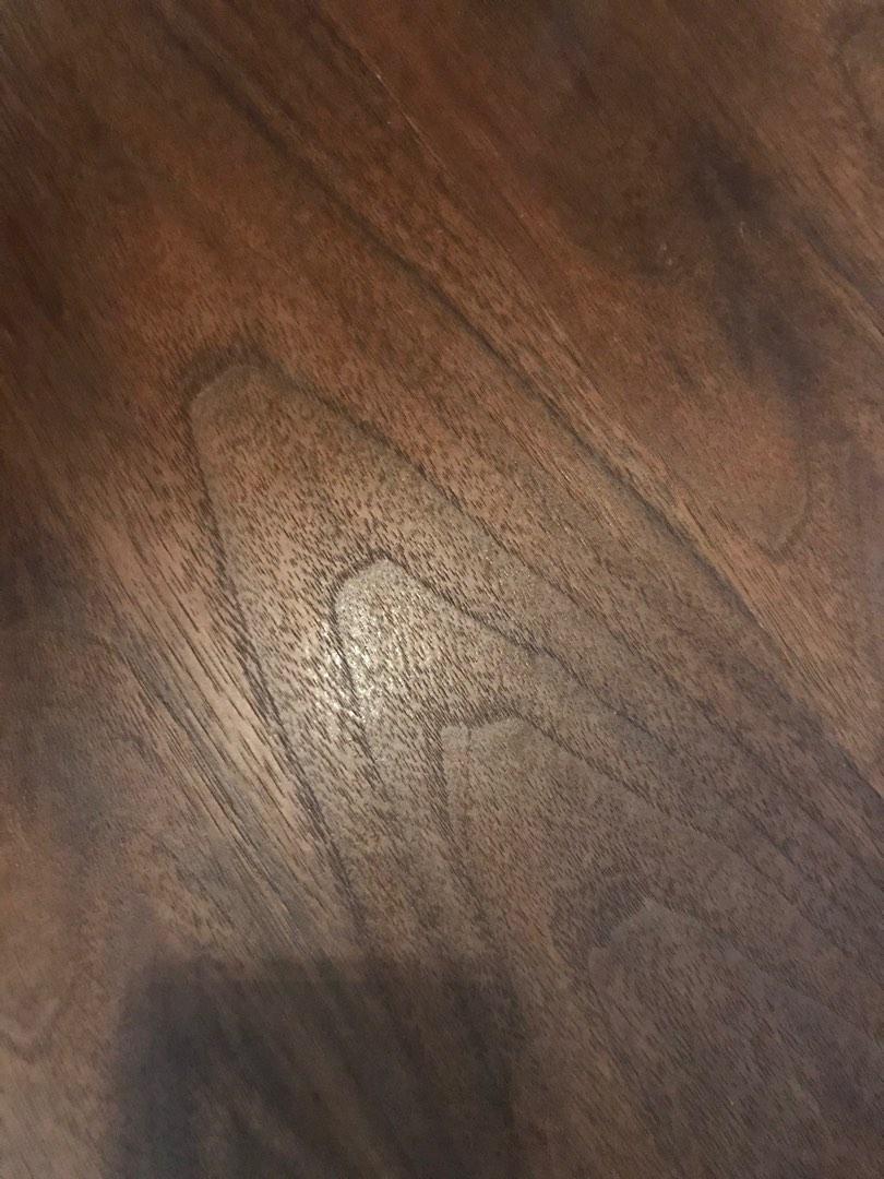 Dining table (walnut wood plus metal coated legs), Furniture & Home ...