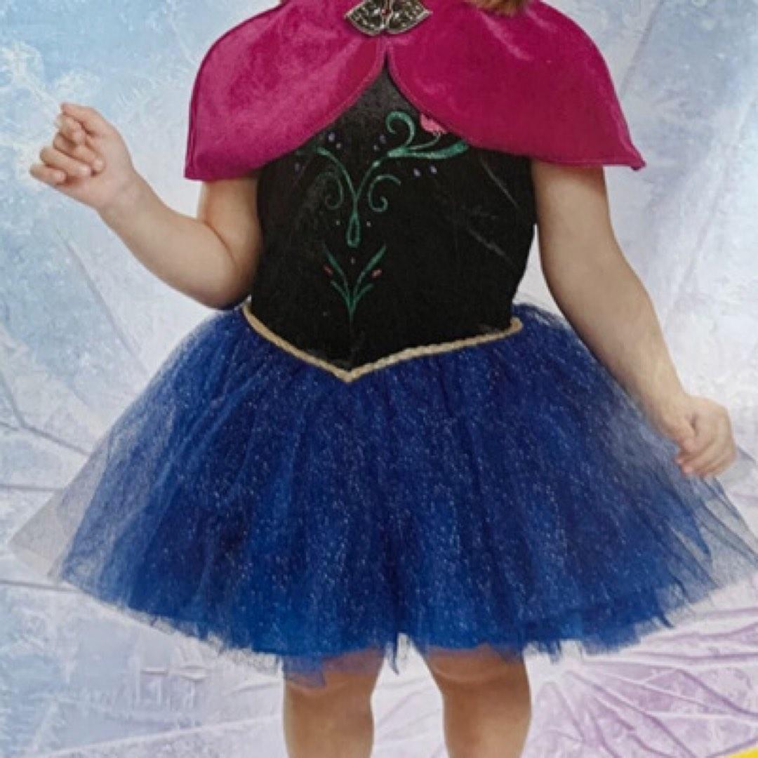 Disney cartoon Frozen Princess Anna Costume for Halloween Cosplay ...
