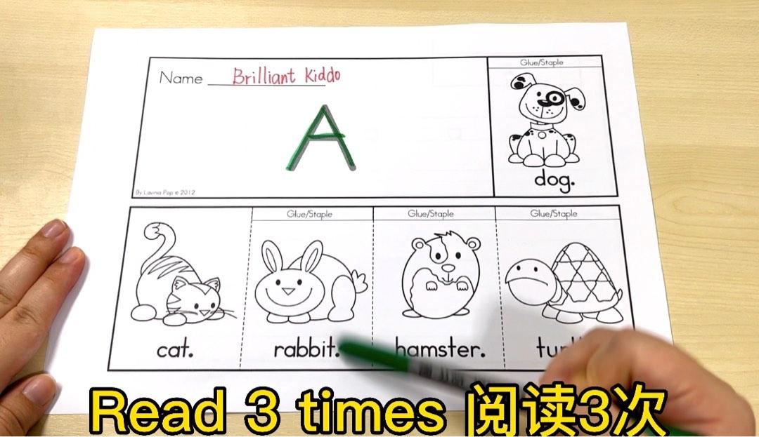 English Sight Words Flip book Worksheet for children preschoolers N,K1 ...