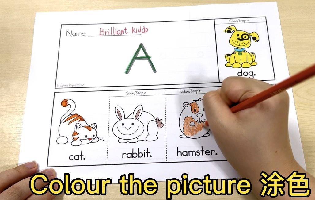 English Sight Words Flip book Worksheet for children preschoolers N,K1 ...