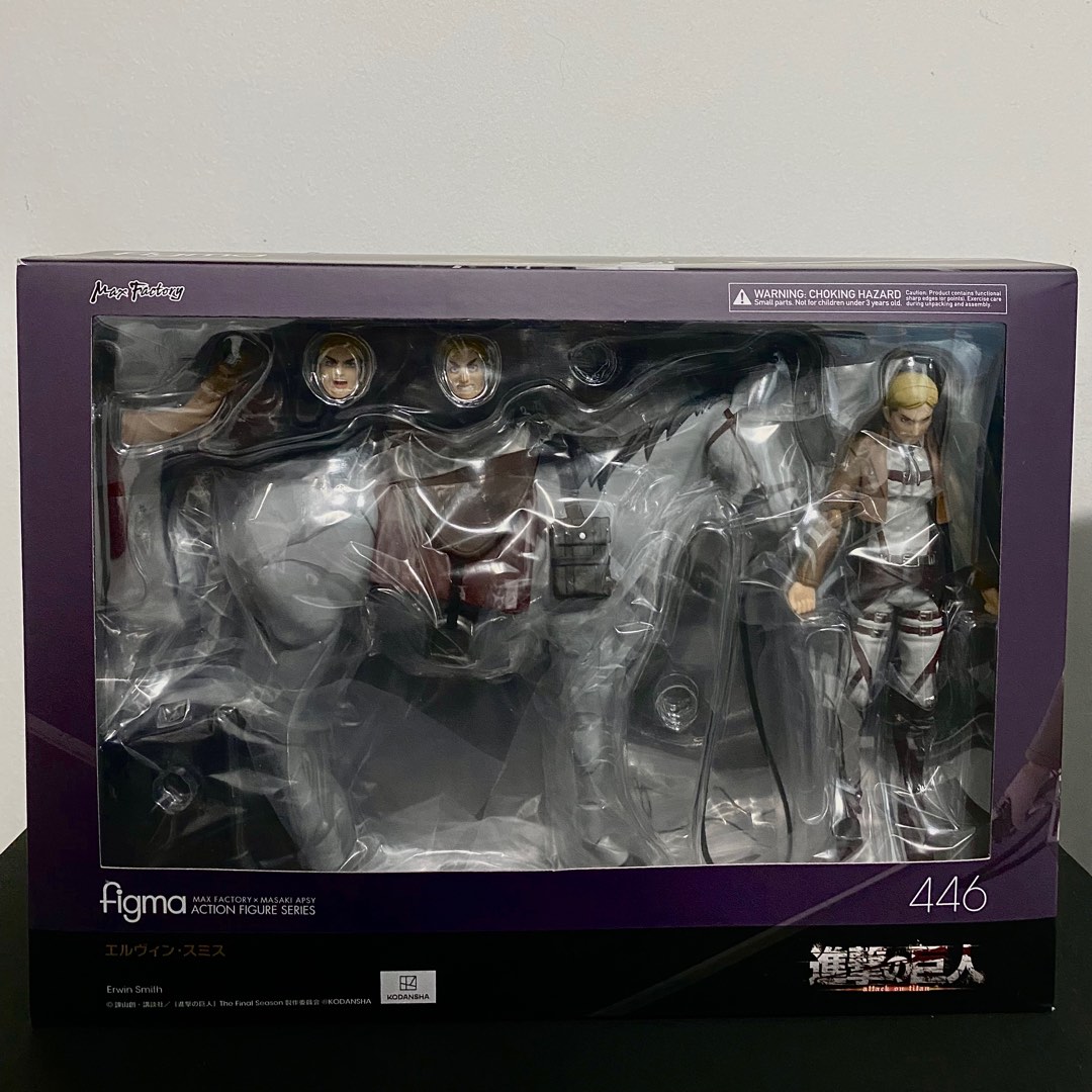 Figma 446 Attack on Titan Erwin Smith, Hobbies & Toys, Toys & Games on Carousell