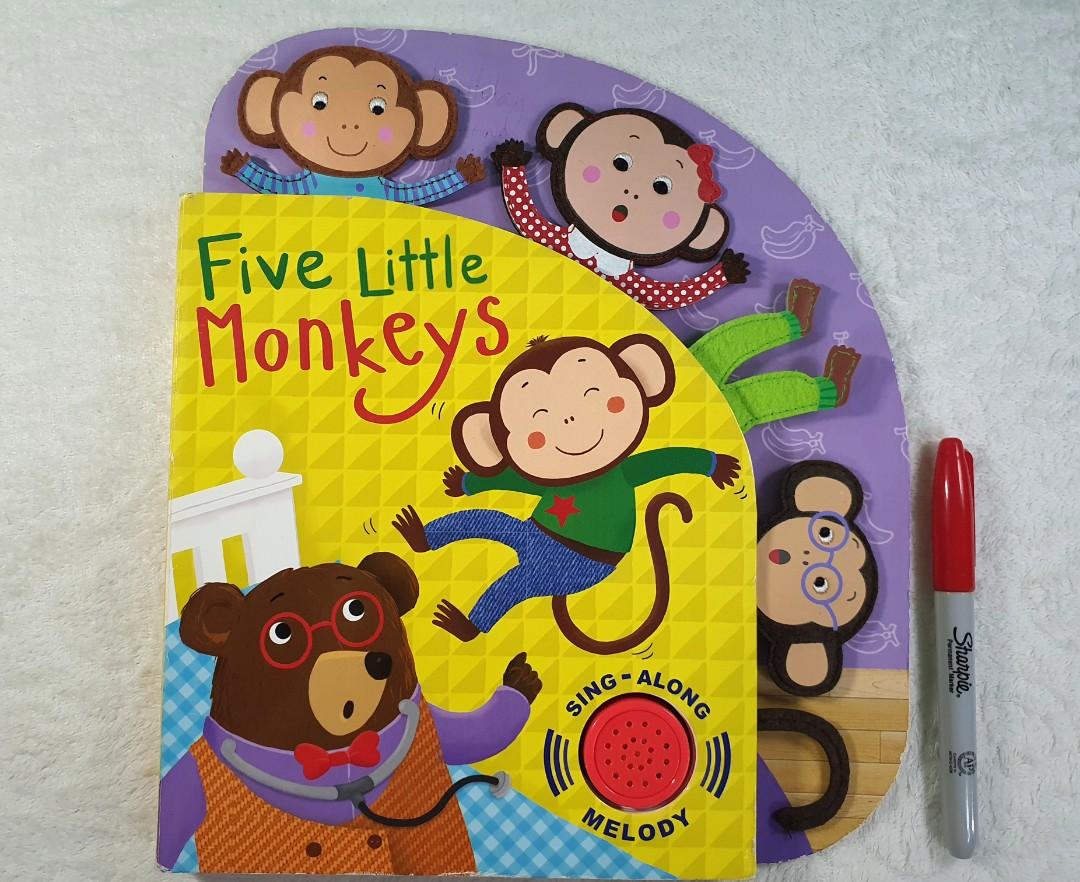 Five Little Monkeys, Hobbies & Toys, Books & Magazines, Children's ...