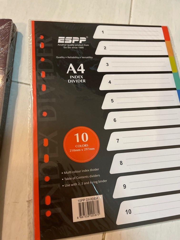 Foolscap Paper and File Divider, Hobbies & Toys, Stationery & Craft ...