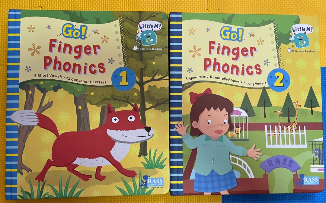 Go Finger Phonics book 1+2 點讀, 兒童＆孕婦用品, 嬰兒玩具 - Carousell
