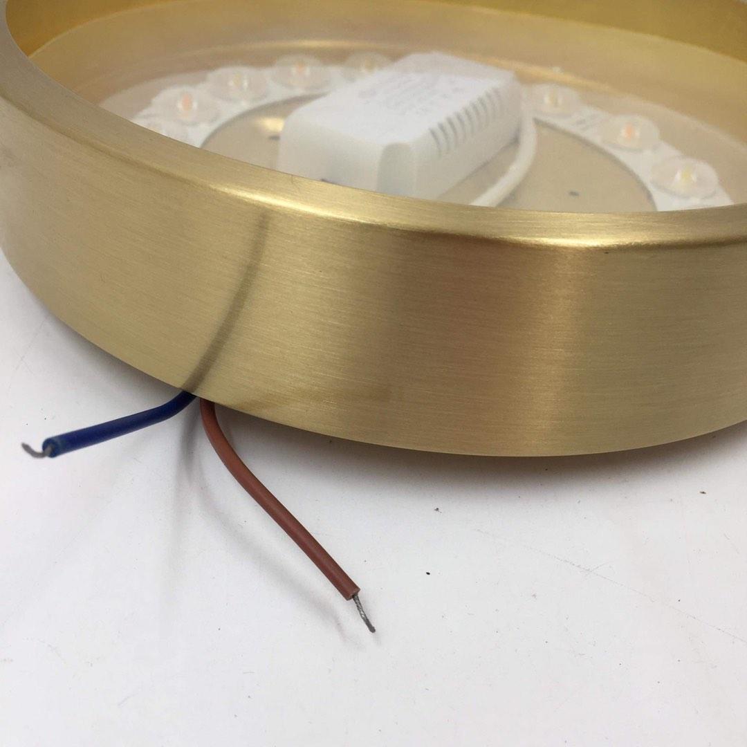 Gold Round LED Cabinet Puck Light, Furniture & Home Living, Lighting ...