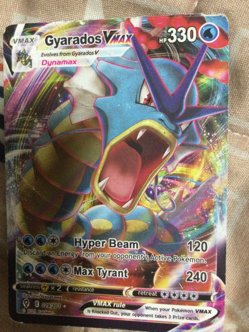 Gyarados VMAX Pokémon card for sell, Hobbies & Toys, Toys & Games on ...