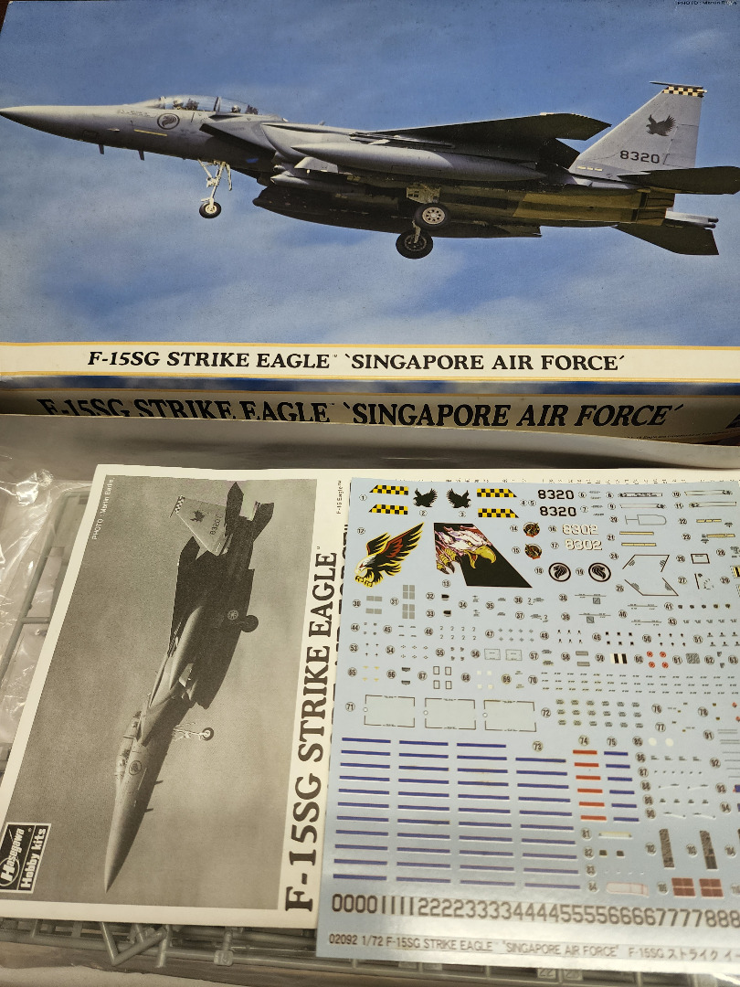 Hasegawa 02092 1/72 F-15SG Strike Eagle "Singapore Air Force" Limited ...