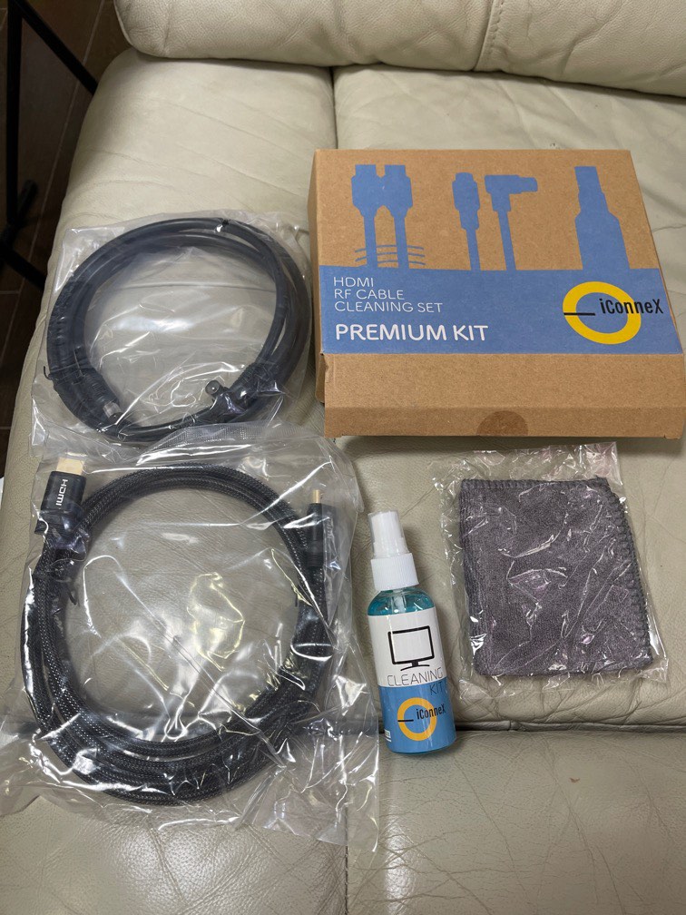 HDMI RF Cable cleaning set, 家庭電器, 其他家庭電器 - Carousell