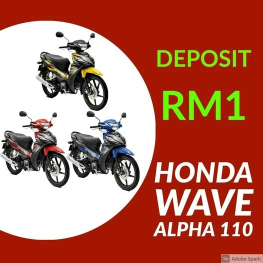 HONDA WAVE ALPHA DISC, Motorbikes on Carousell