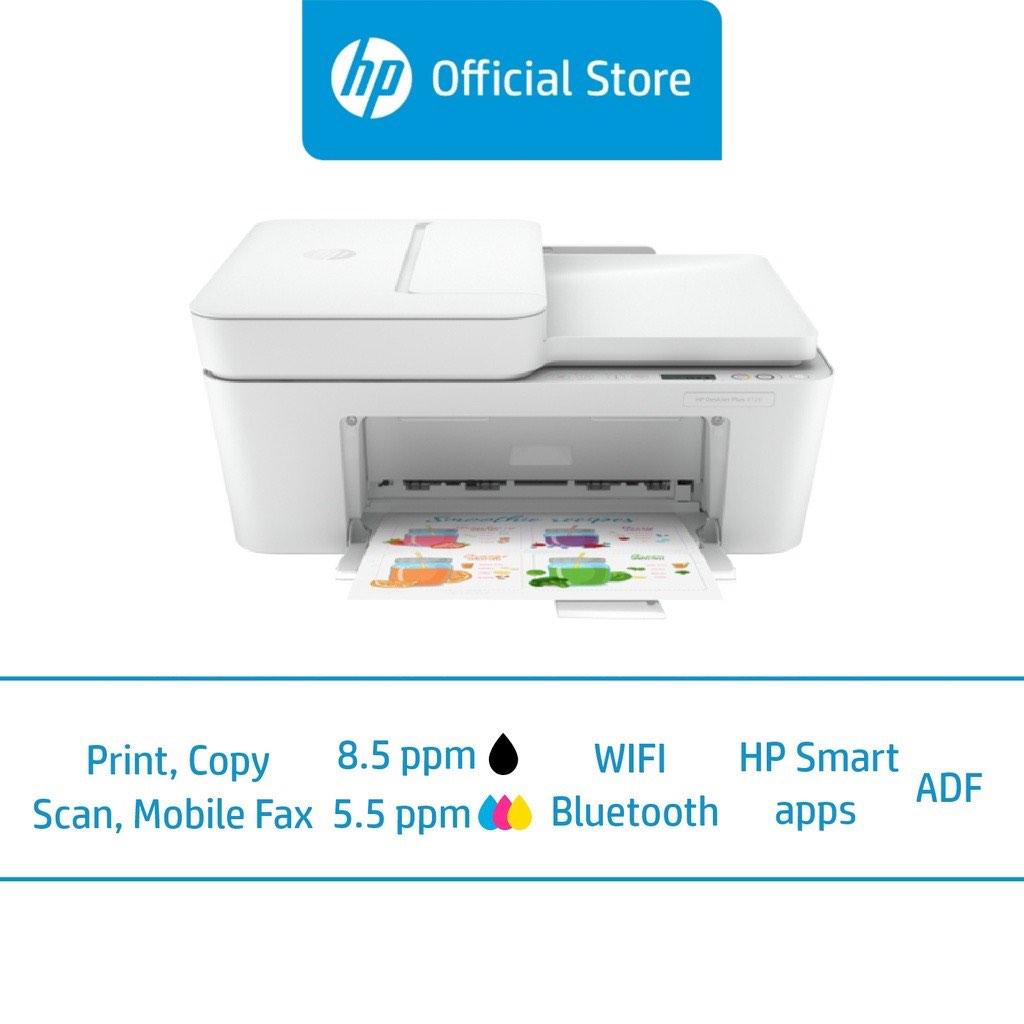 HP DeskJet Plus 4120 All-in-One Wireless Color Inkjet Printer / Print ...