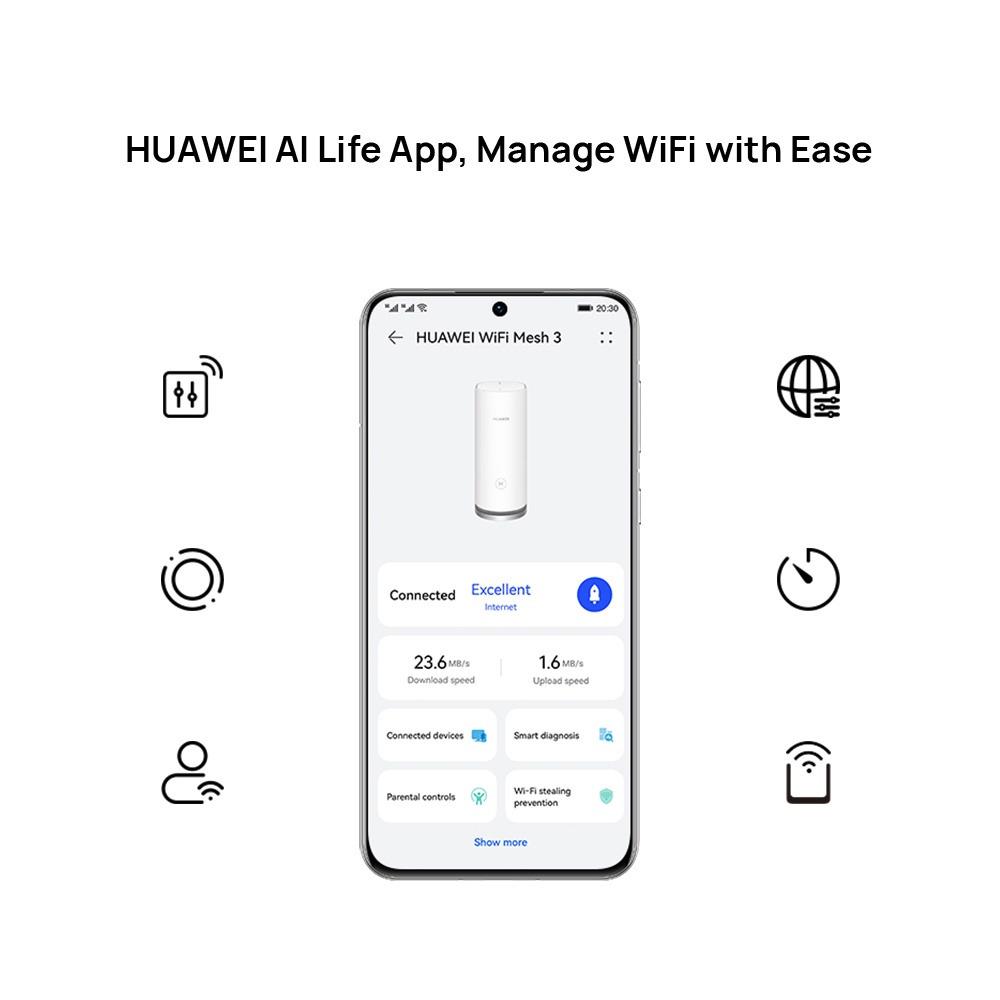 HUAWEI WiFi Mesh 3 AX3000 (2 PACK) Wifi 6,Whole-Home Mesh Router ...