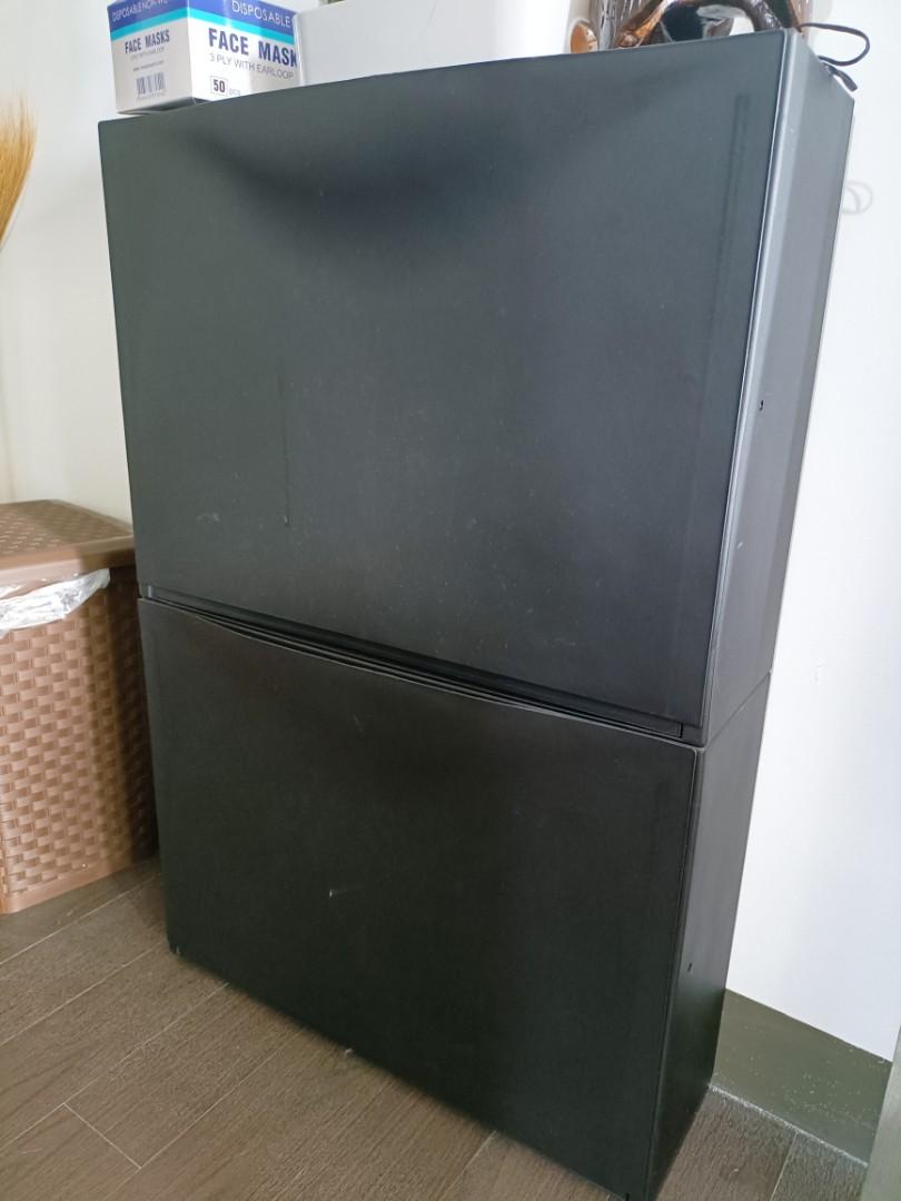 Ikea shoe cabinet in black, Furniture & Home Living, Home Improvement ...