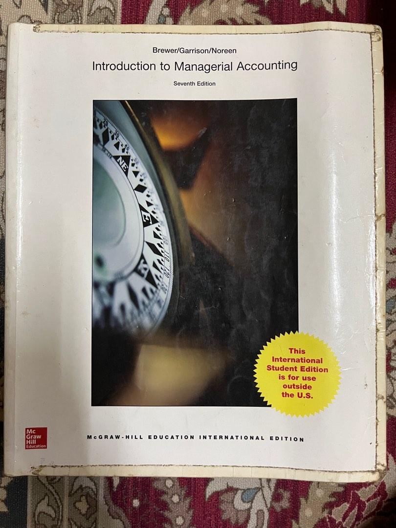 Introduction to Managerial Accounting (7th edition), Hobbies & Toys ...