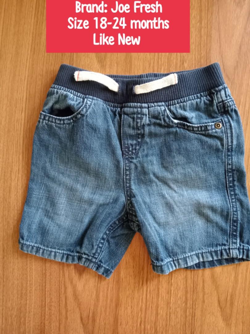 Joe Fresh Denim Short, Babies & Kids, Babies & Kids Fashion on Carousell