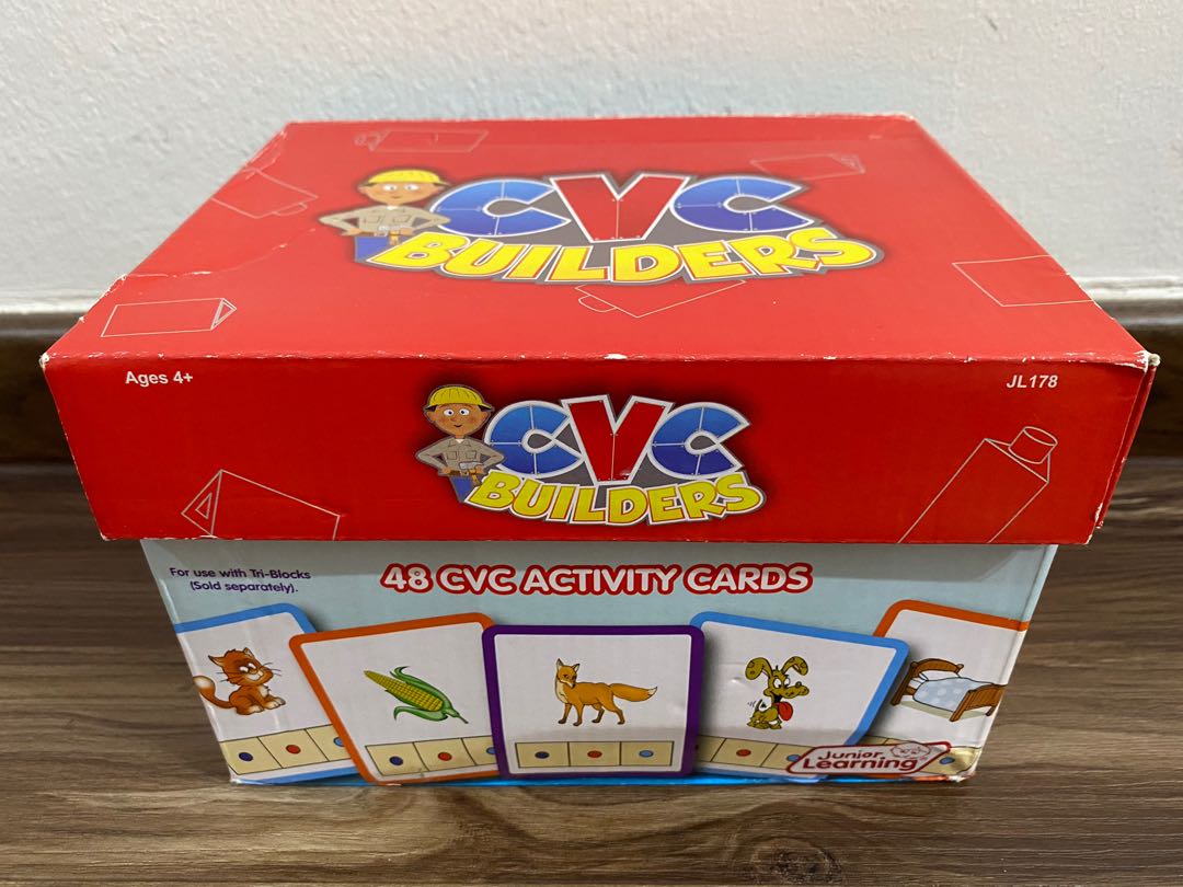 Junior Learning CVC Builders Activity Cards, Hobbies & Toys, Toys ...
