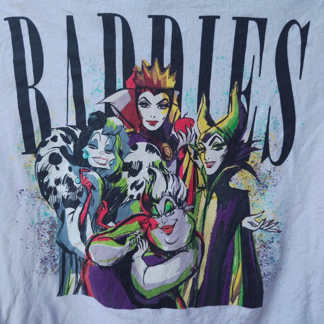 Kaos Disney Baddies by mad engine x disney official size M, Fesyen Pria ...