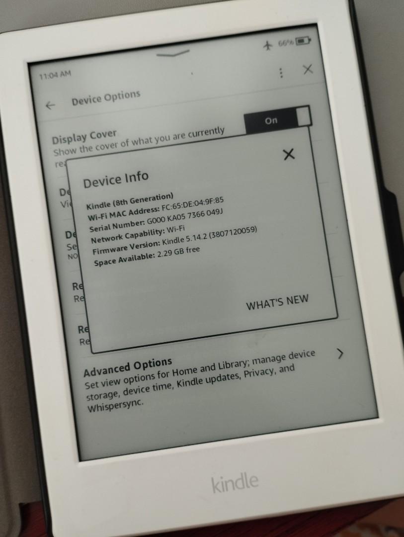 Kindle 8th Gen White, Mobile Phones & Gadgets, E-Readers on Carousell