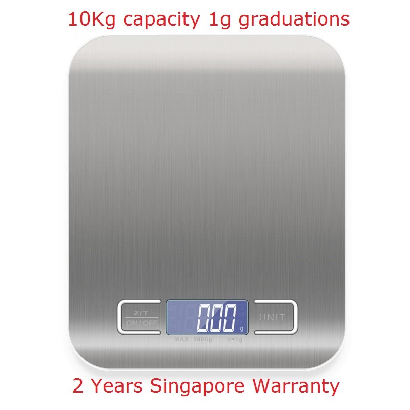 Kitchen food scale (10kg/1g) Digital weighing scale High accuracy ...