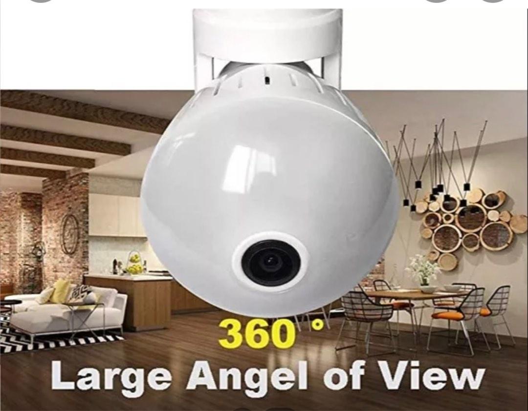 LED & IR Night Vison IP Camera Bulb Lamp light Wireless 4MP 360 Degrees ...