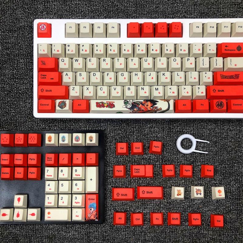 [LOCAL READY] Dragonball Z Keycap Son Goku Cherry profile PBT dye sub ...