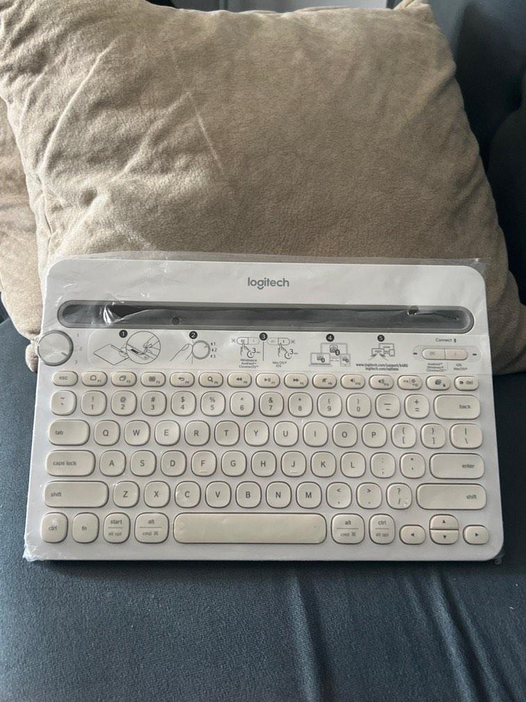 Logitech 920-006343 K480 Bluetooth Multi-Device Keyboard, White, Computers & Tech, Parts ...