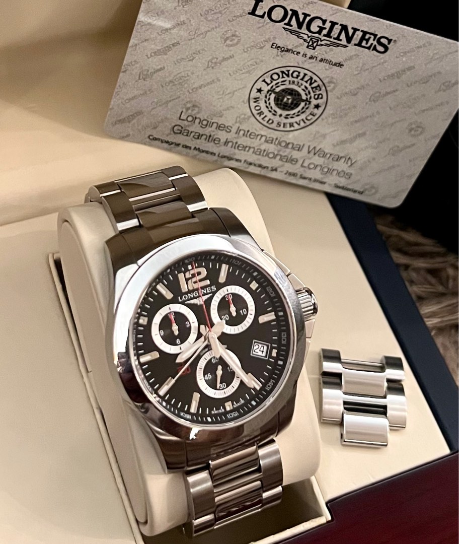 Longines Chronograph, Luxury, Watches on Carousell