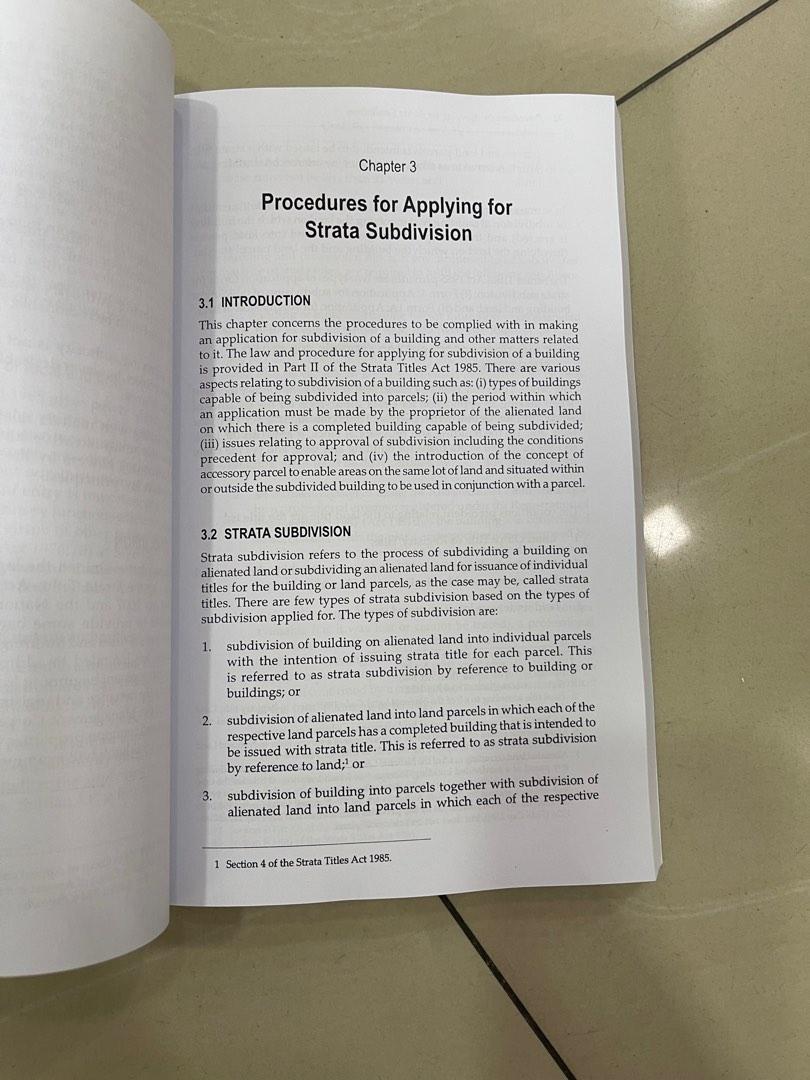 Malaysian strata title law and procedure, Hobbies & Toys, Books ...