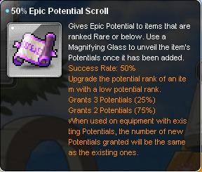 MapleSEA Aquila Scrolls / Clean Slate Scroll CSS / Epic Potential ...