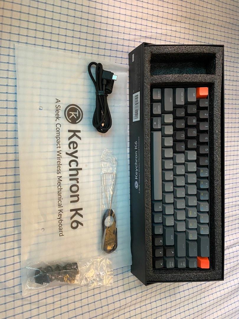 MECHANICAL KEYBOARD: KEYCHRON K6 with original keychron wrist rest ...