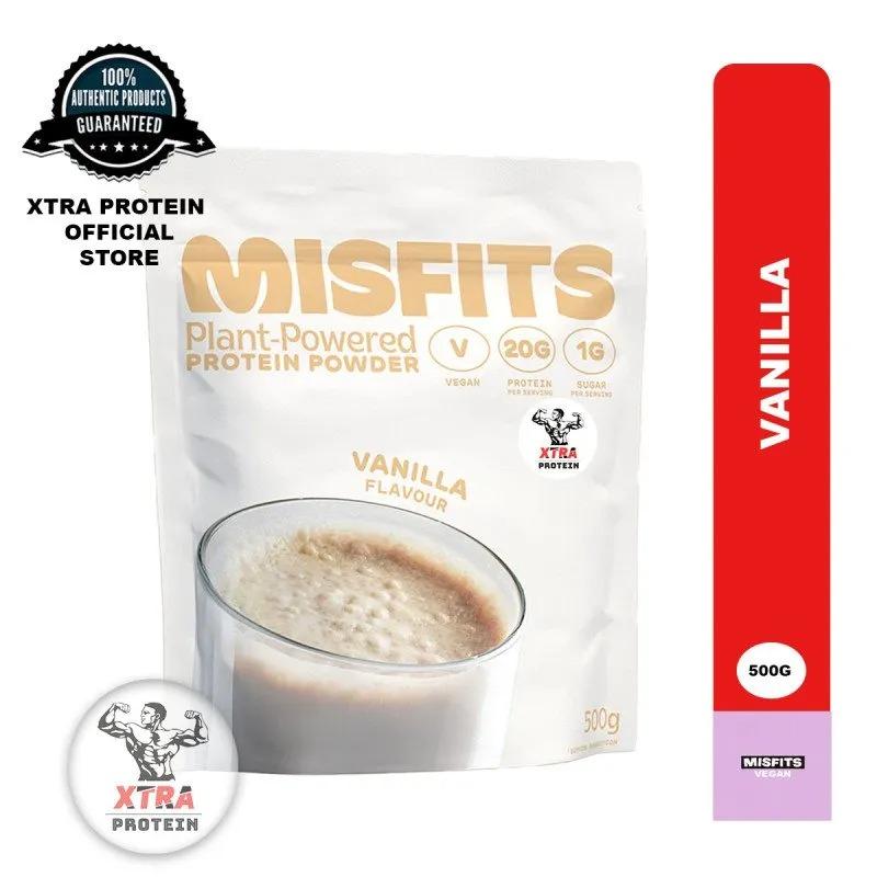 Misfits Vegan Protein Powder (500g), Health & Nutrition, Health ...