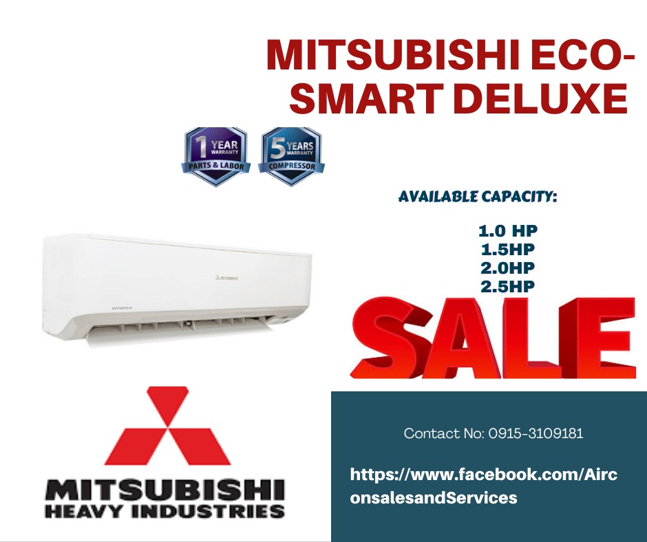 MITSUBISHI SPLIT TYPE INVERTER AIRCON FREE INSTALLATION, TV & Home ...