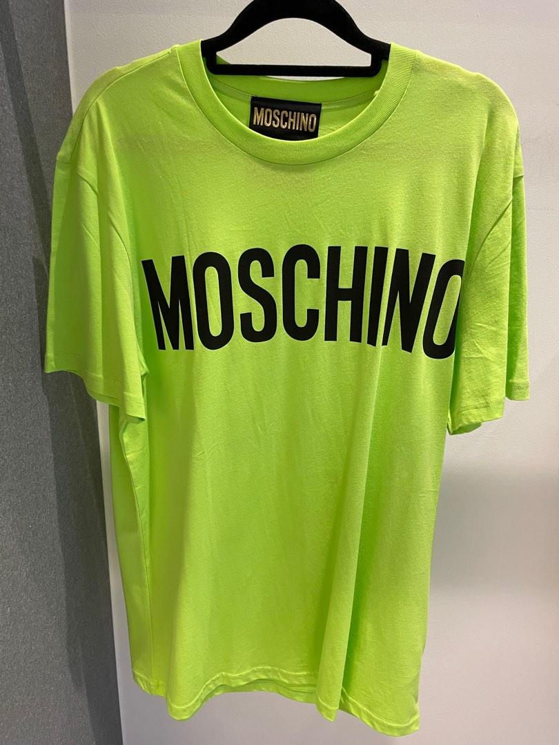 Moschino Wording Tee, Luxury, Apparel on Carousell