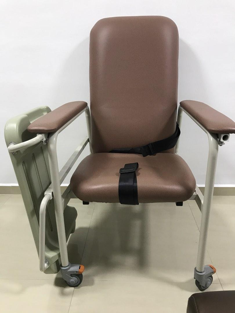 Movable chair with wheels and a table, Furniture & Home Living ...