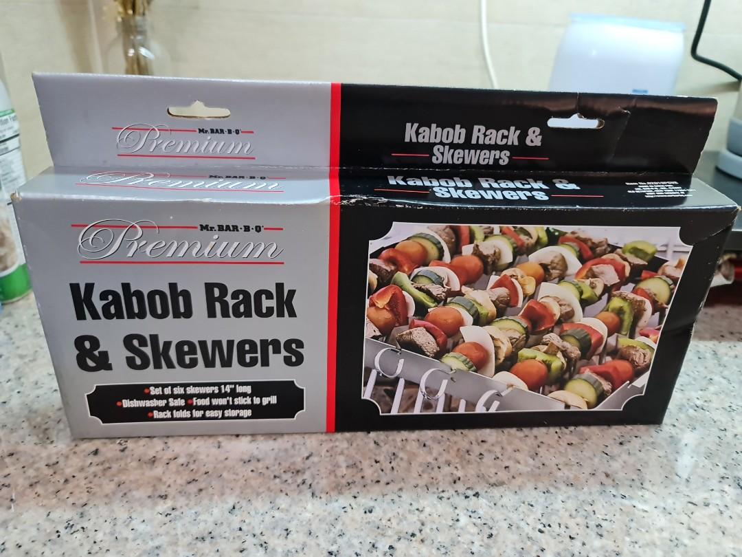 Mr. BAR-B-Q Kabob Rack & Skewers, TV & Home Appliances, Kitchen ...