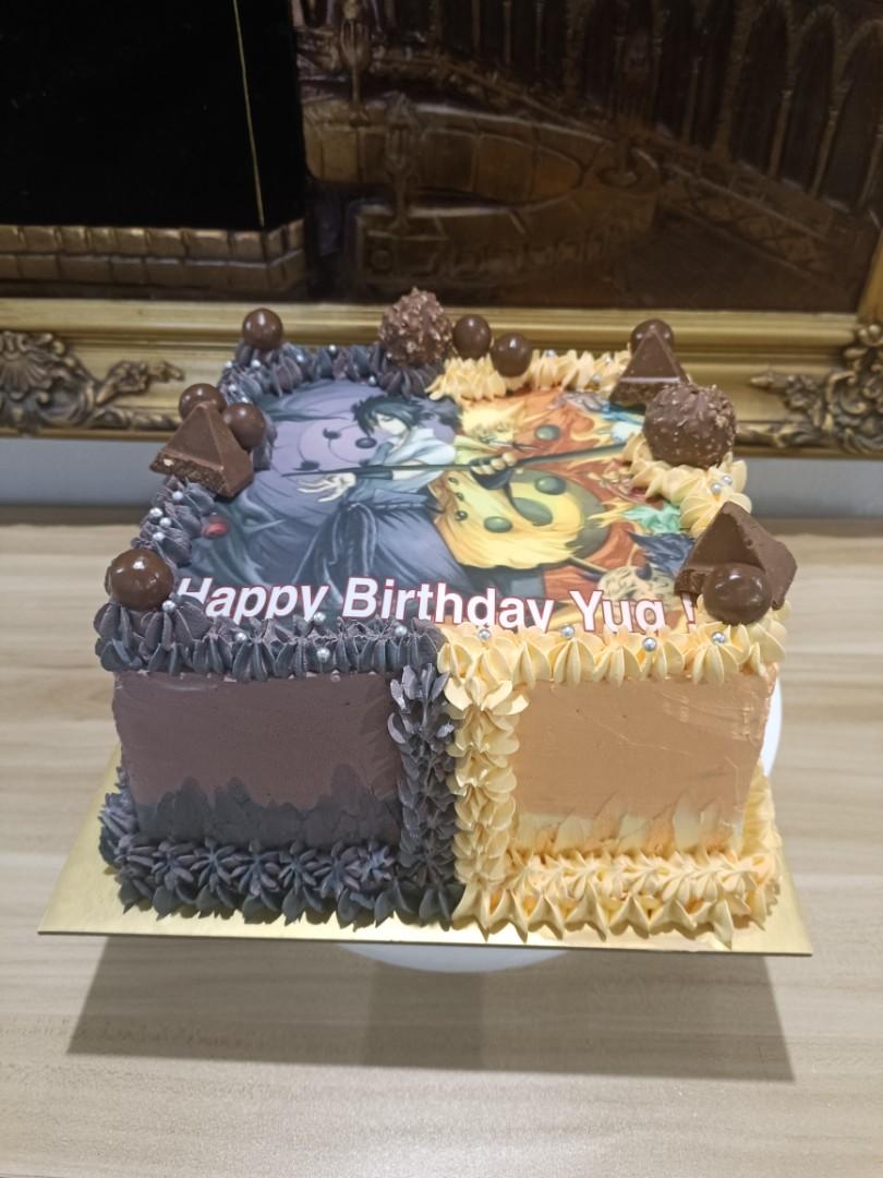Naruto & Sasuke Edible Birthday cake, Food & Drinks, Homemade Bakes on ...