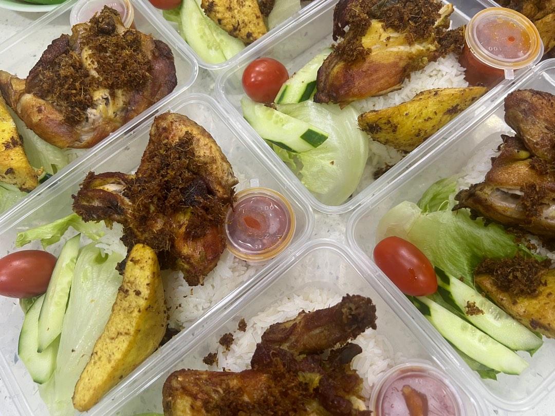 Nasi Ayam Penyek Original, Food & Drinks, Rice & Noodles on Carousell