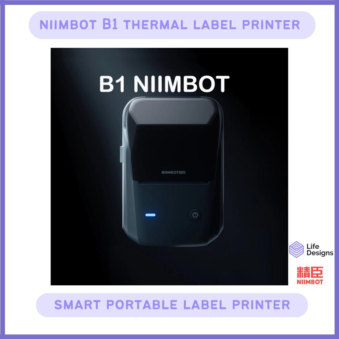 Niimbot B1 Thermal Label Printer with Bluetooth Connection - No Ink ...