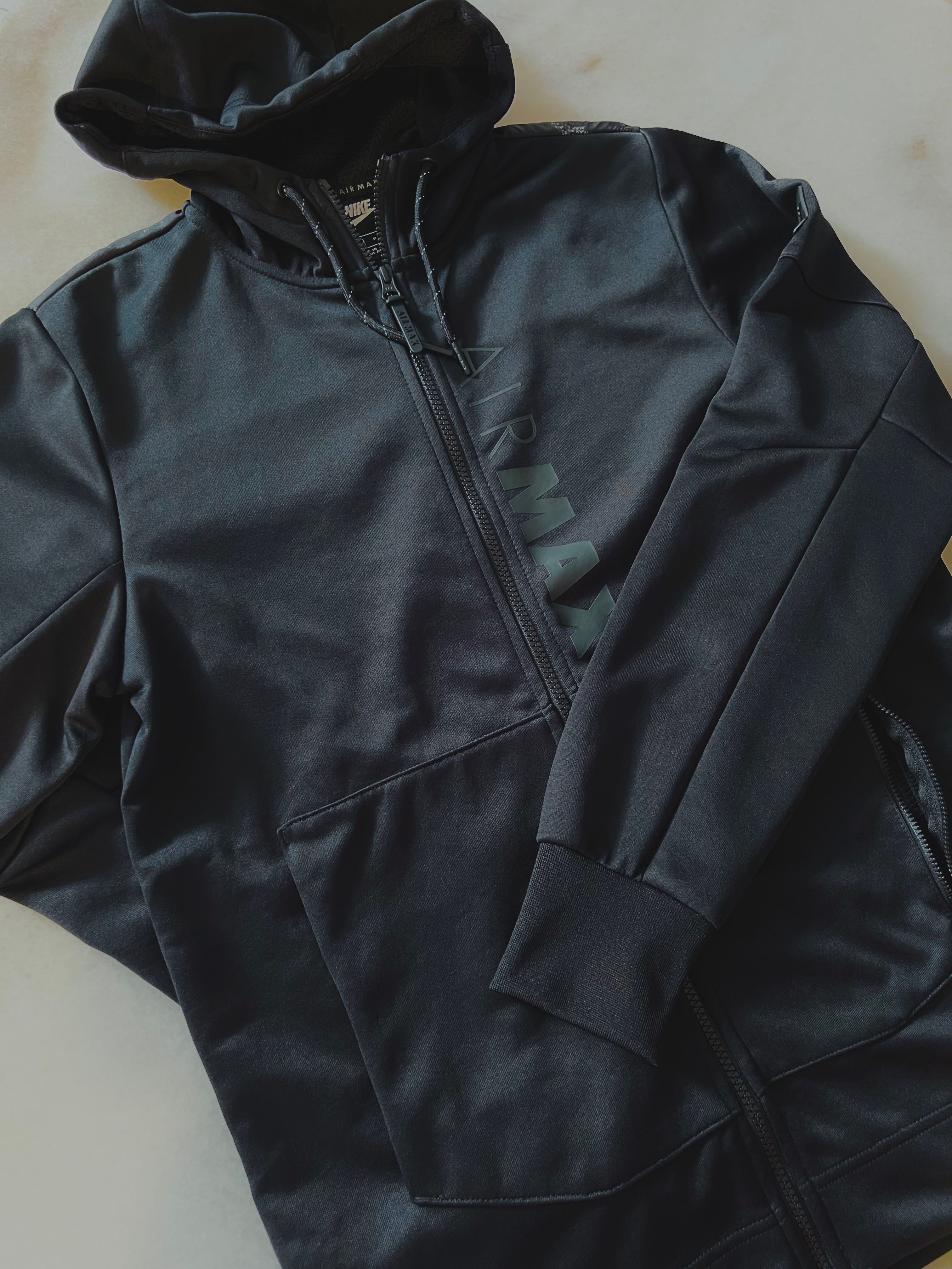 Nike Air Max Sports Hood Jacket - Black, Men's Fashion, Coats, Jackets ...