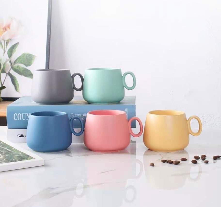Nordic ceramic pastel color mugs, Furniture & Home Living, Kitchenware ...