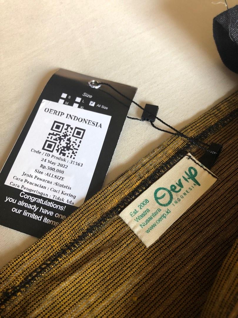 Oerip black lombok tenun, Fesyen Wanita, Pakaian Wanita, Atasan di Carousell