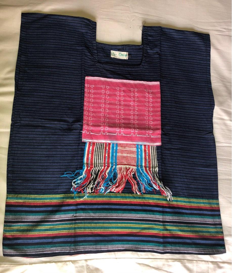 Oerip indigo dayak tenun, Fesyen Wanita, Pakaian Wanita, Atasan di Carousell