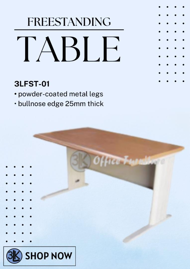 OFFICE TABLE| FREESTANDING TABLE, Furniture & Home Living, Furniture ...