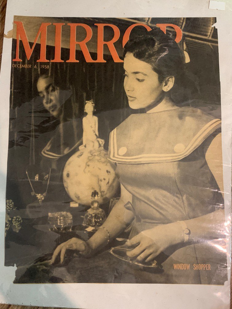 [05] old magazine front page MIRROR (Amalia fuentes) 1958, Hobbies ...