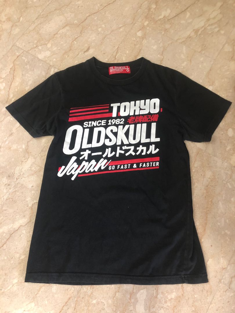 Old skull orginal, Men's Fashion, Tops & Sets, Tshirts & Polo Shirts on Carousell