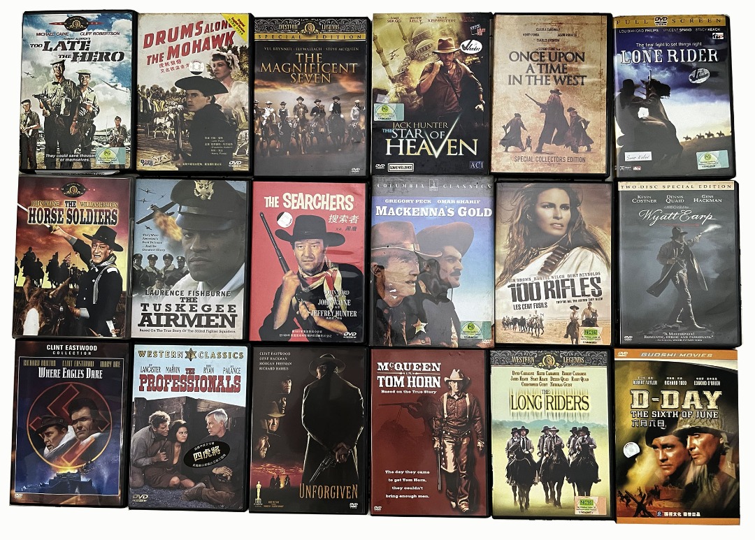 Old Western / War Movies DVD, Hobbies & Toys, Music & Media, CDs & DVDs ...