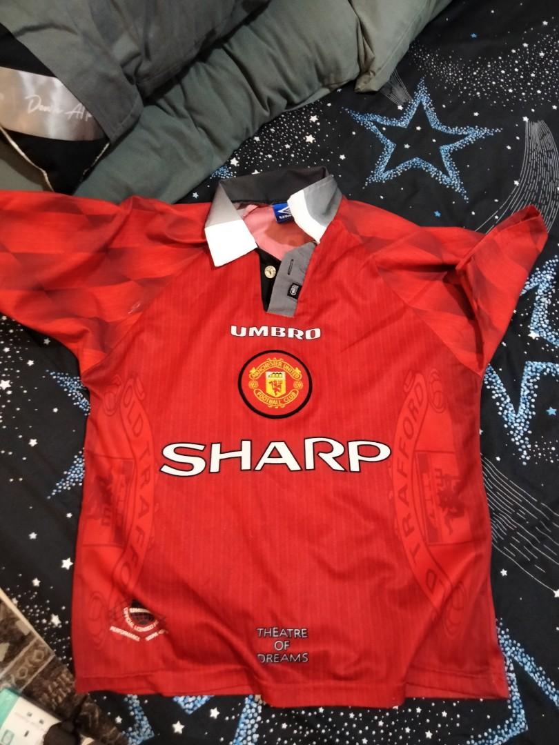 Original Retro MU Home Kit 96/97, Men's Fashion, Activewear on Carousell