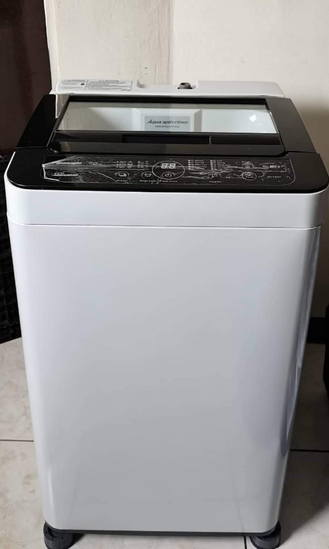 Panasonic 7kg Automatic Washing Machine with Free Waterproof Cover and Foot Pads, TV & Home ...