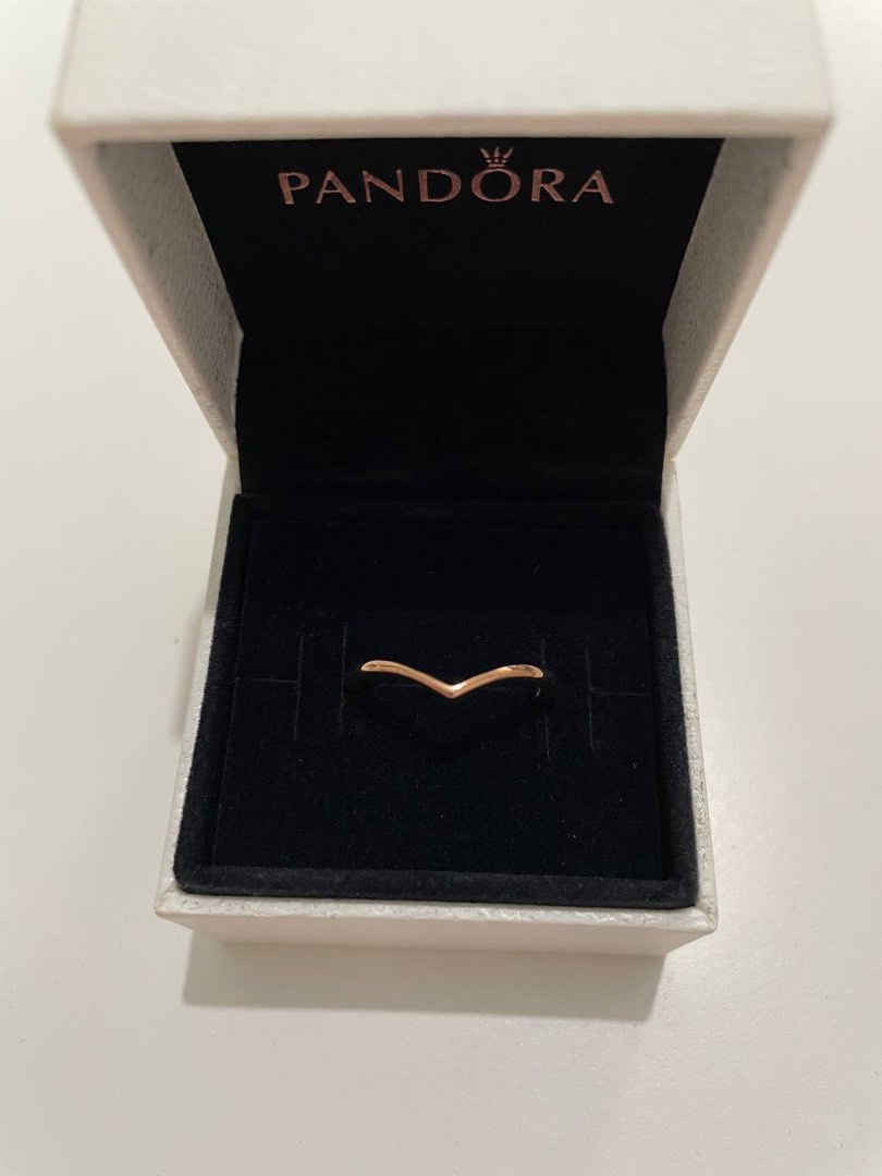 Pandora Wishbone Ring, Women's Fashion, Jewelry & Organisers, Rings on ...