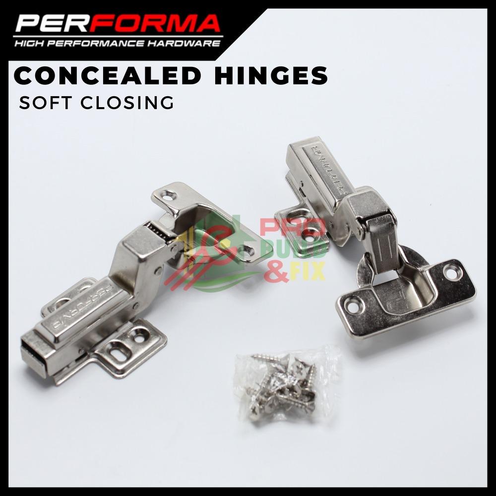 PERFORMA Hydraulic Soft Close Concealed Cabinet Hinge (per pair ...