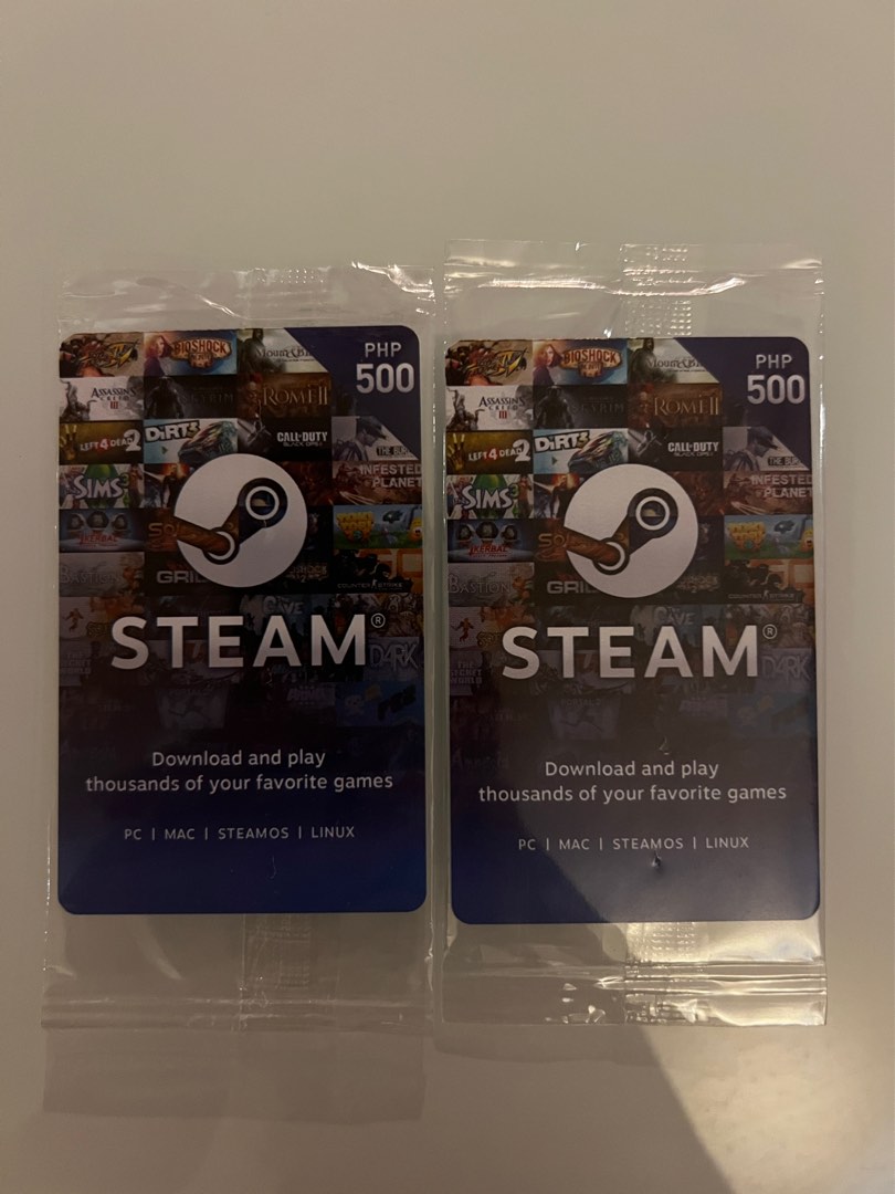 PHP 1000 STEAM GC (Unused & Original), Video Gaming, Gaming Accessories ...